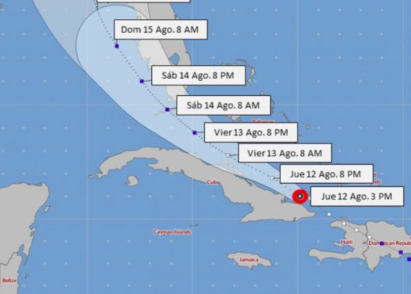Fred llega a costas de Cuba convertido en depresión tropical