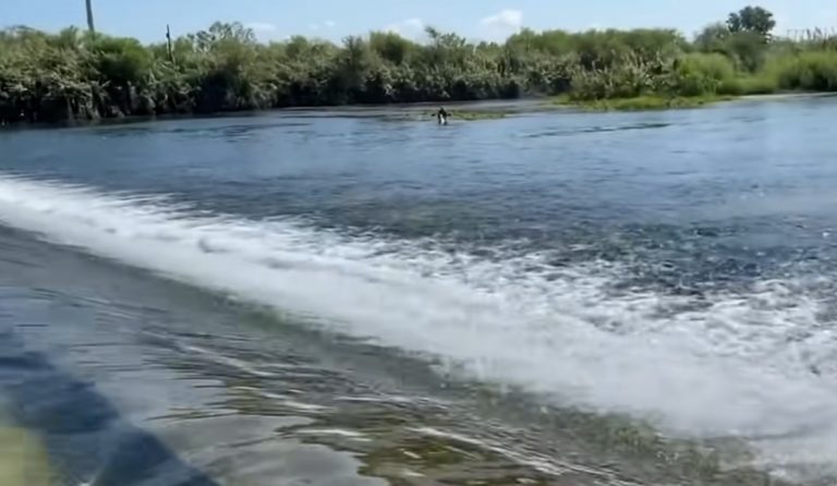Padres cubanos cruzaron el río Bravo con su bebé recién nacido en brazos