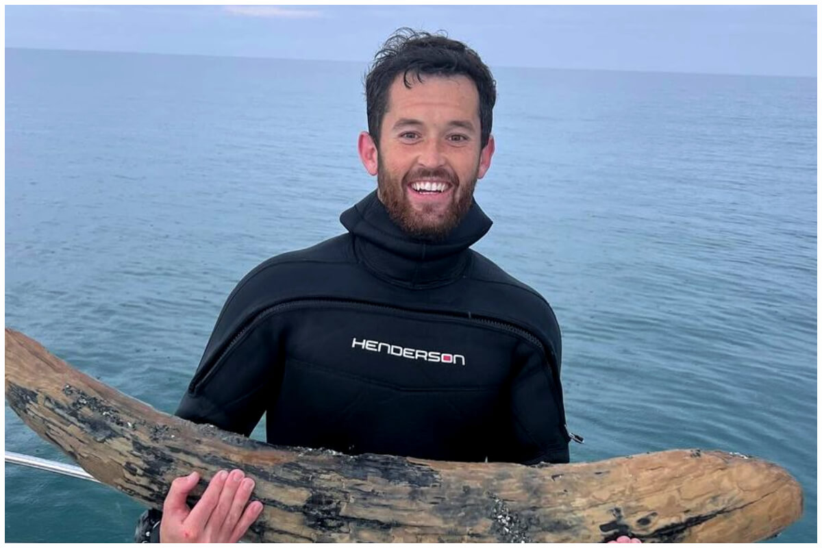 Joven buzo encuentra fósil de alrededor de 1 millón de años en el mar ...