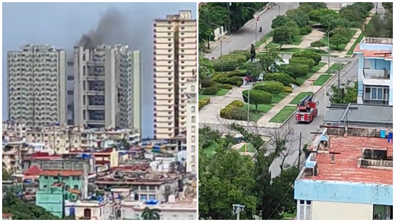 La Habana: se registra un incendio en los edificios Girón
