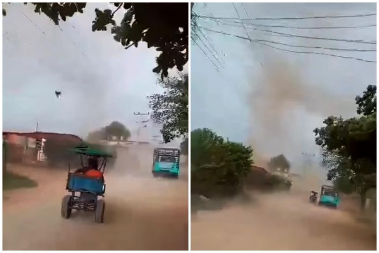 Video: Joven cubano casi es succionado por un tornado en Artemisa
