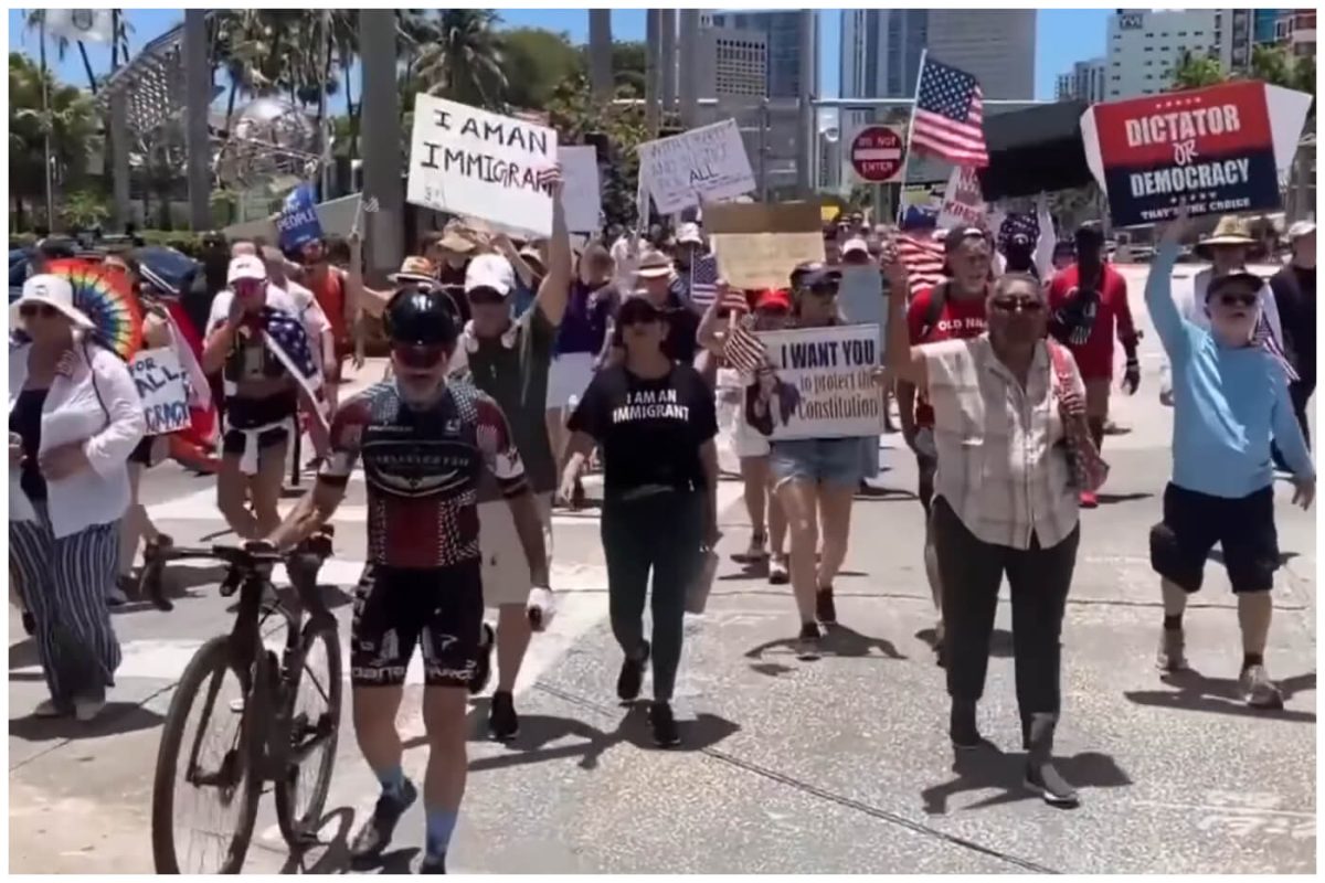 ¿Cambio de bando? Cubanos en Miami se unen a protestas contra Trump