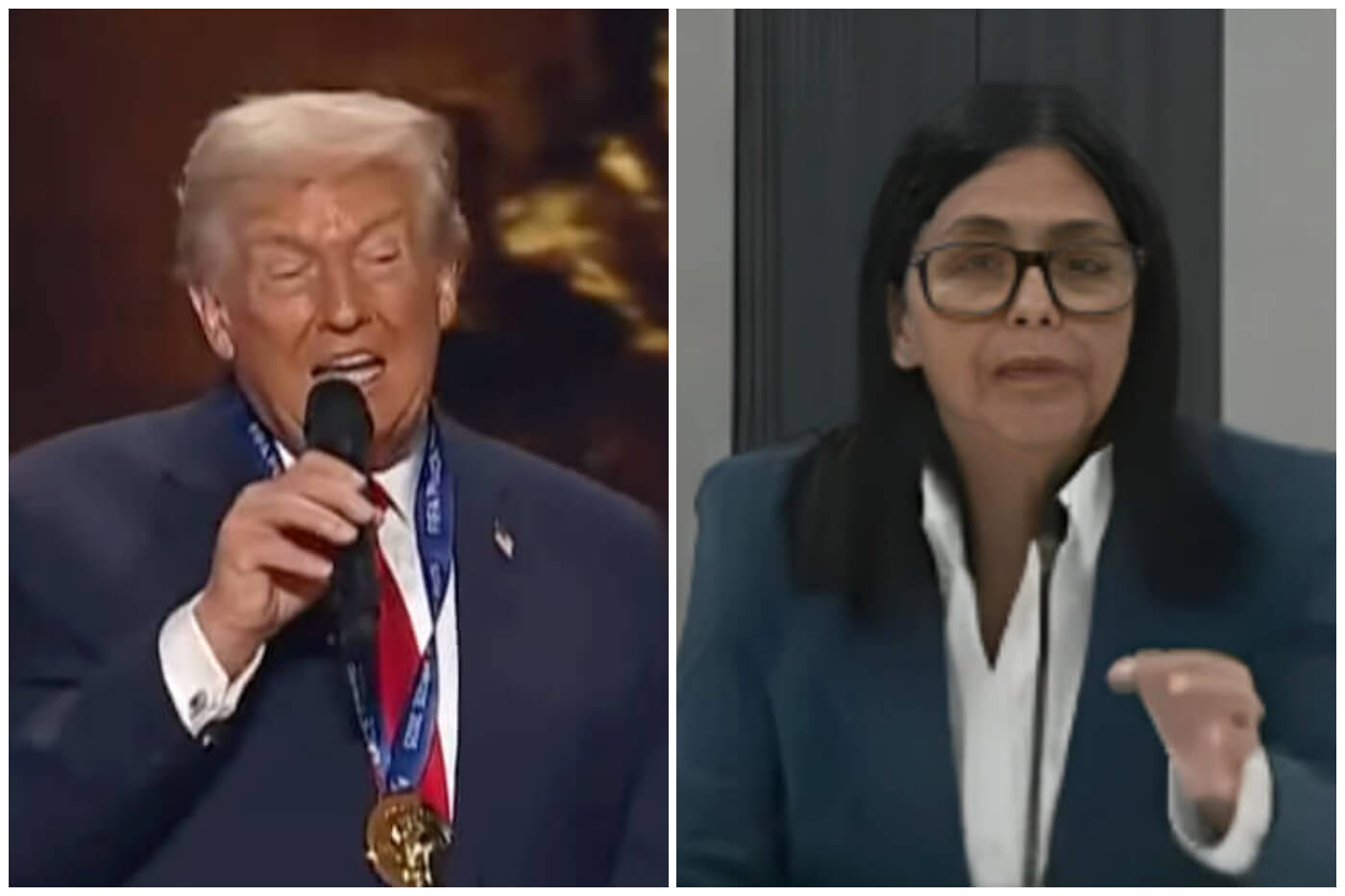 Trump pide a chavista Delcy Rodríguez “hacer lo correcto” en Venezuela
